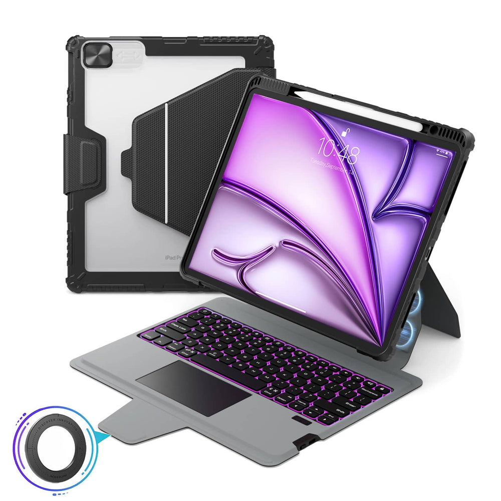 Nillkin Magnetic Bumper Link Backlit Keyboard Case (Black) for iPad Series