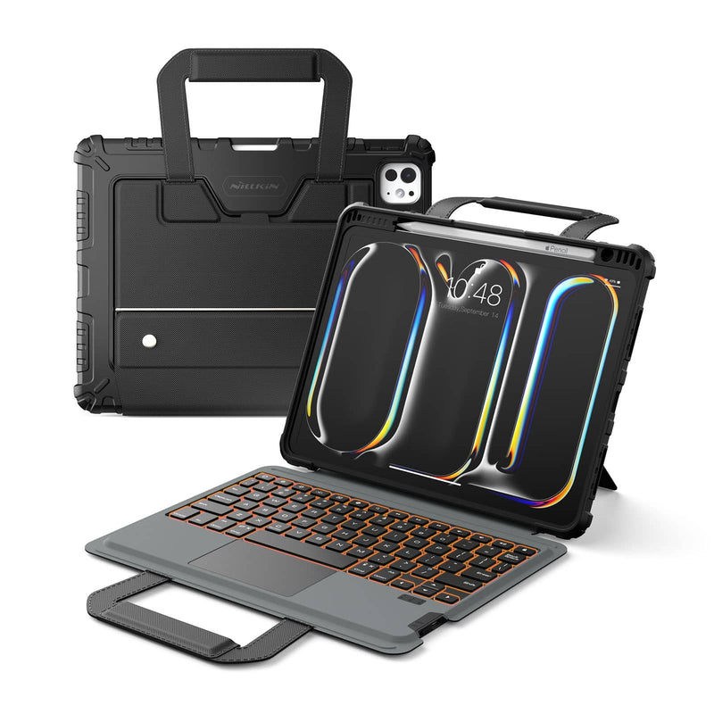 Nillkin Carry Go Portable Handle Backlit Keyboard Case (Black) for iPad ...